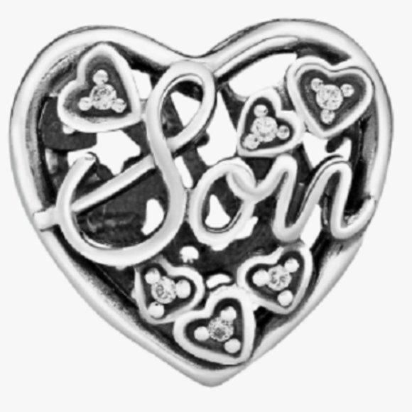 Pandora | Jewelry | Pandora Mother And Son Script Openwork Silver With ...